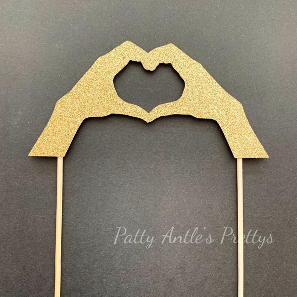 Heart Cake Topper - Etsy