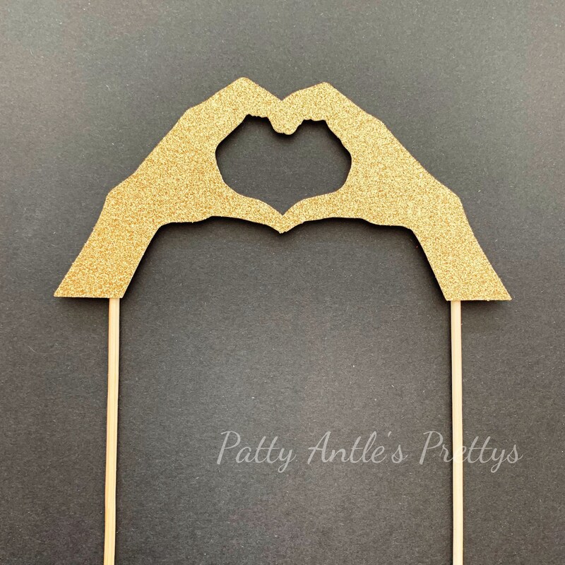Heart Cake Topper - Etsy