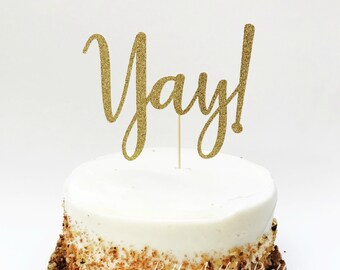 Yay Birthday Cake - Etsy
