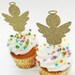 Glitter Angel Cupcake Toppers Angel Cupcake Toppers | Etsy