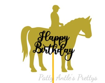 Jockey Cake Topper | Etsy