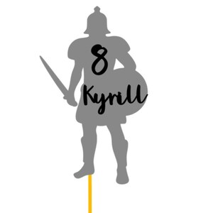 Glitter Gladiator Cake Topper, Birthday Gladiator Cake Topper ...