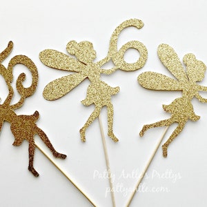 Glitter Fairy Birthday Cake Topper, Fairy Cake Topper, Fairy Birthday ...