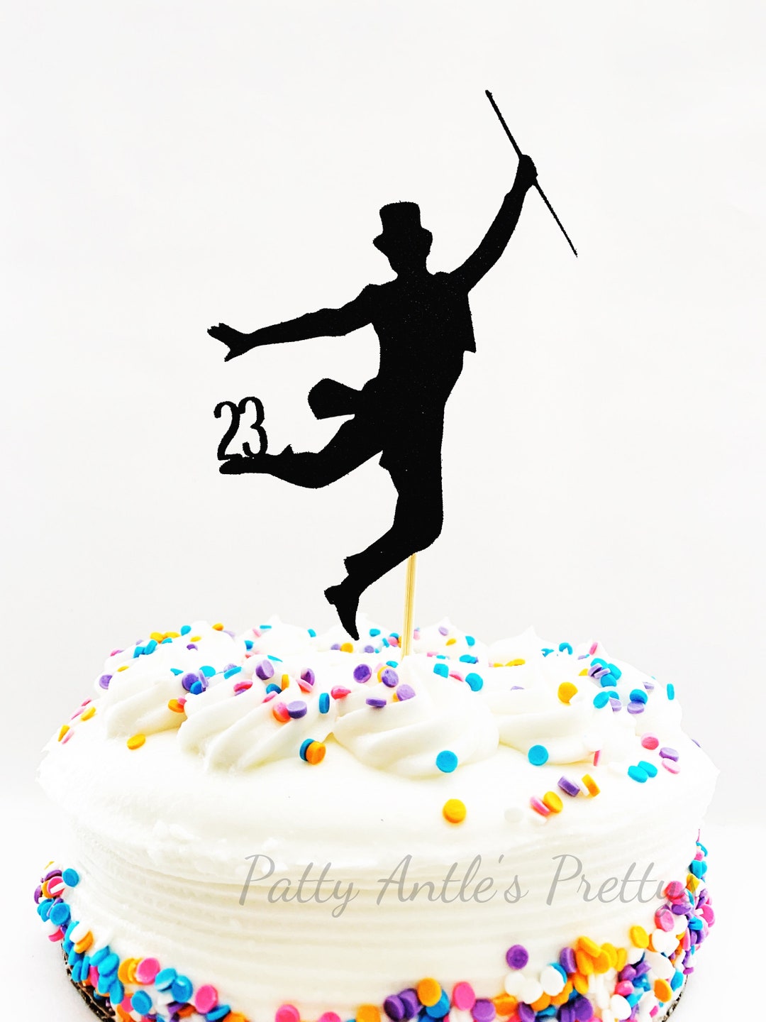 Glitter Dancer Cake Topper, Dancer Cake Topper, Dancing Cake Topper ...