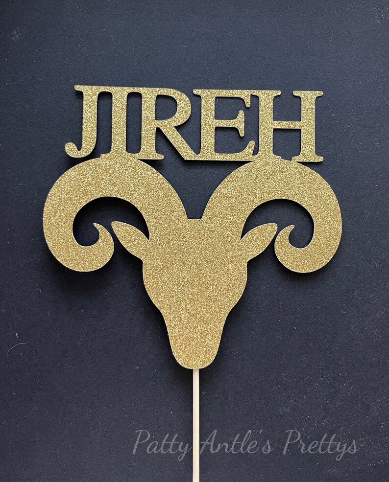 Glitter Ram Head Cake Topper Ram Cake Topper Male Sheep Cake - Etsy