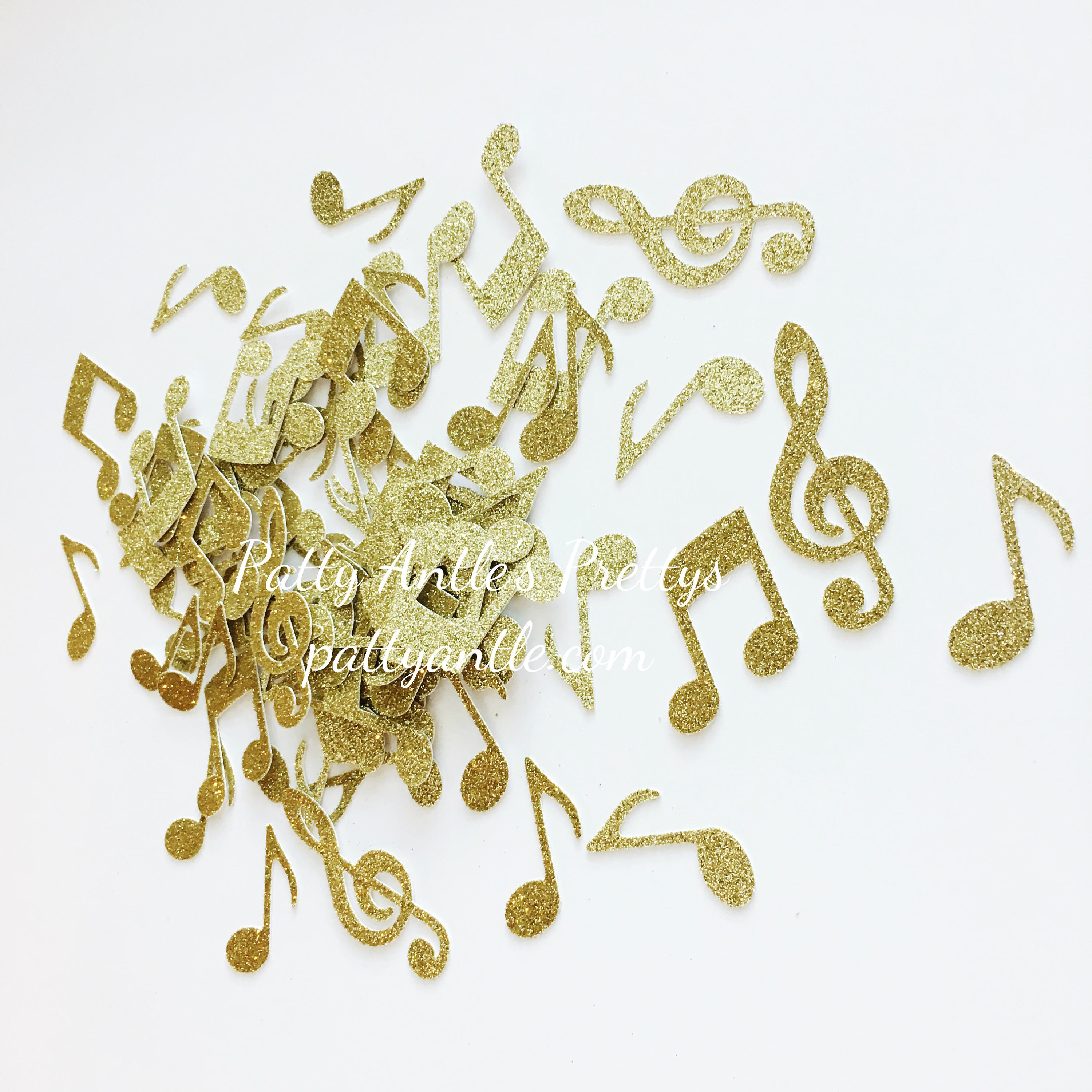 Glitter Music Notes Die Cuts Glitter Music Notes Confetti - Etsy