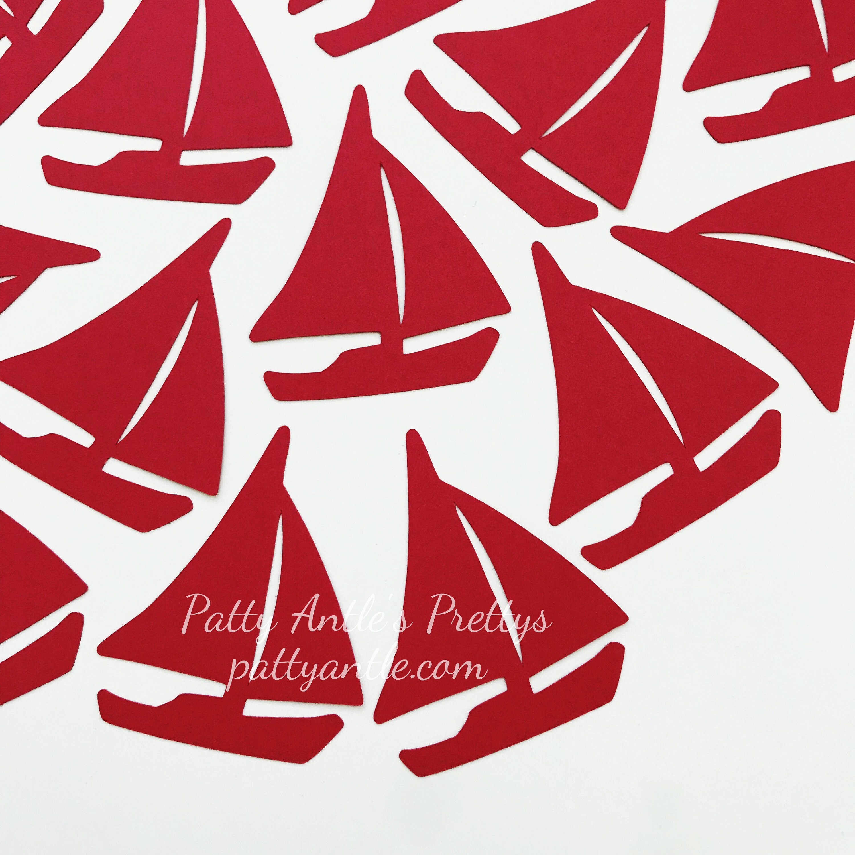 Sailboat Die Cuts Sailboat Confetti Boat Die Cuts Boat - Etsy Singapore