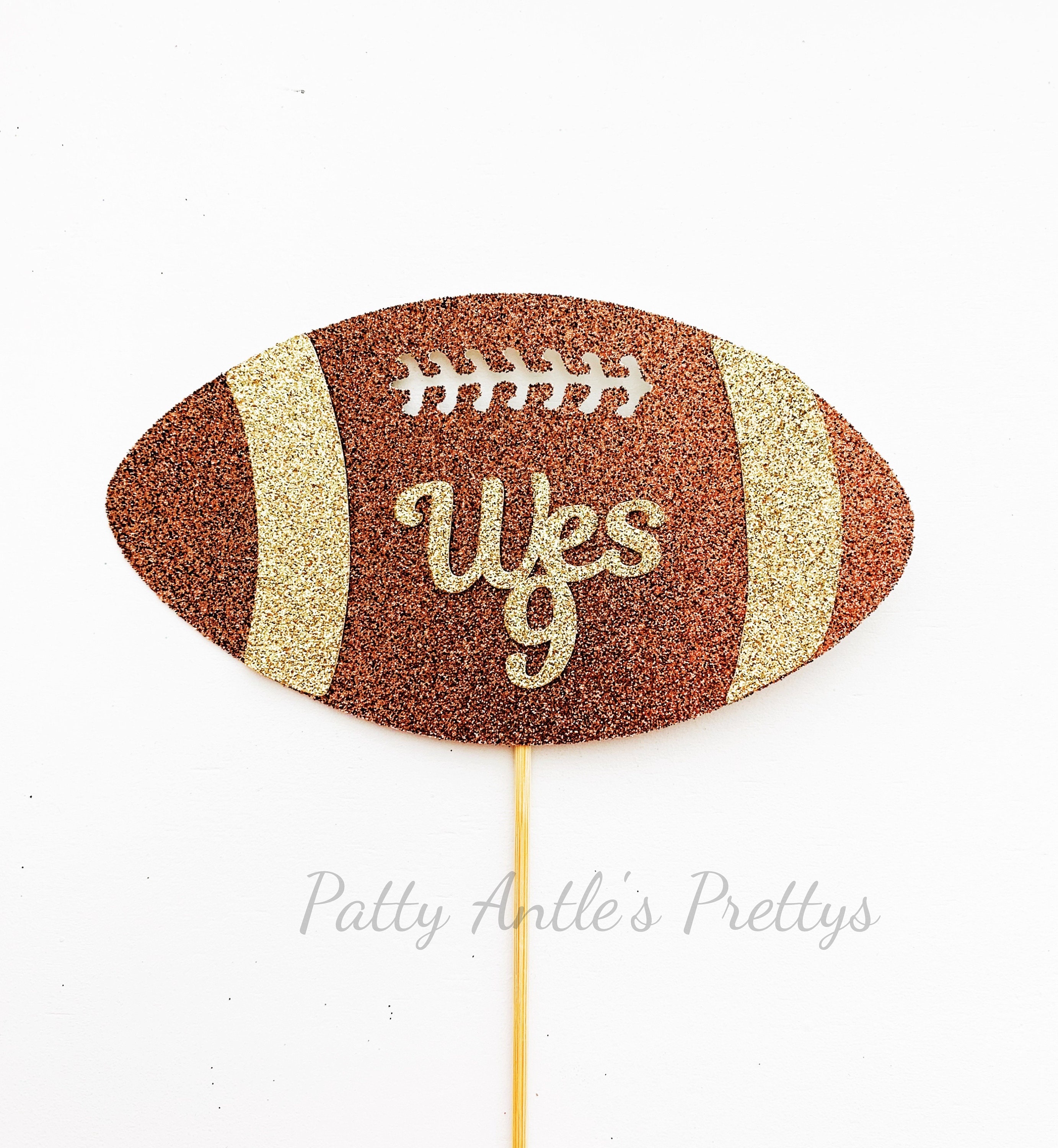 Glitter Football Cake Topper Football Cake Topper Birthday - Etsy 日本
