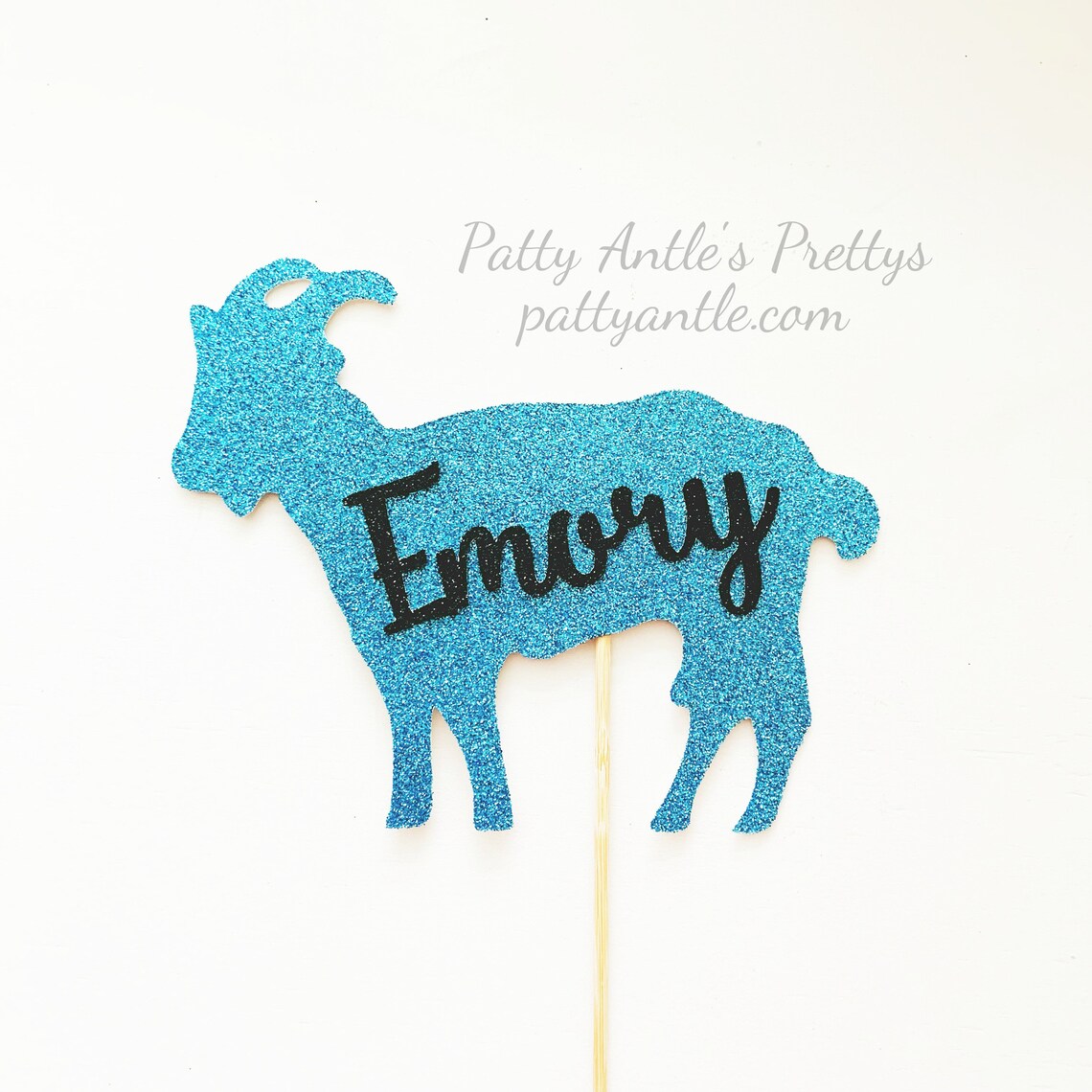 Glitter Goat Cake Topper Farm Cake Topper Animal Cake | Etsy