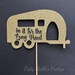 Glitter Camper Cake Topper Travel Cake Topper Recreational - Etsy