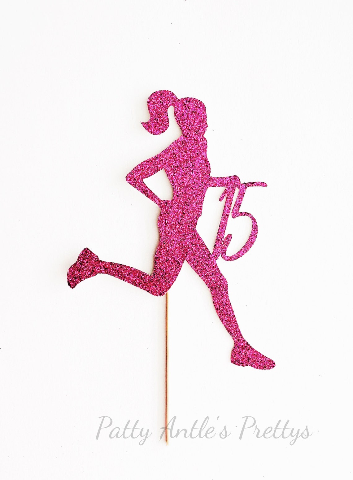 Glitter Runner Cake Topper Male Runner Cake Topper Female - Etsy