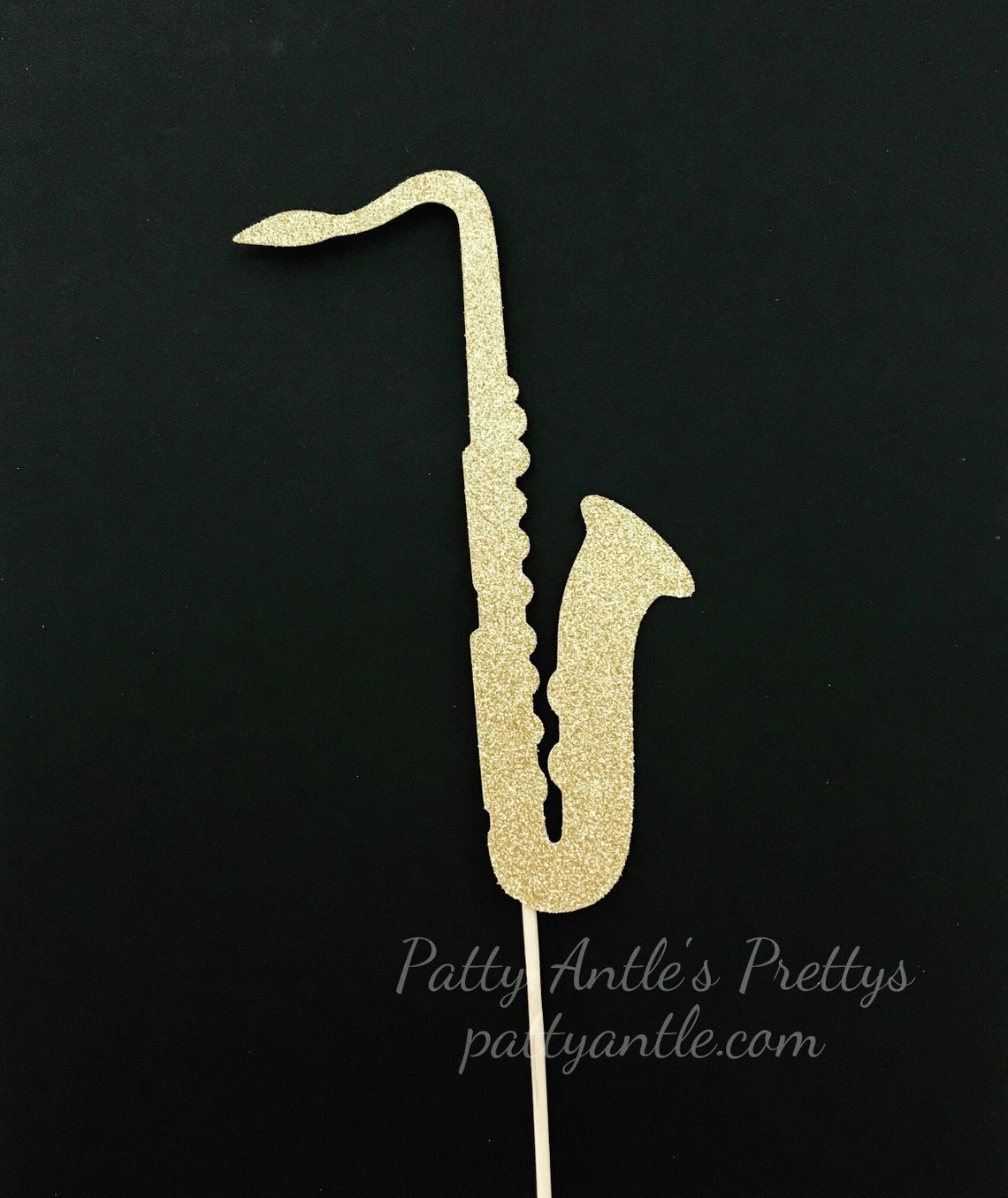 Glitter Saxophone Cake Topper Music Cake Topper Sax Cake - Etsy