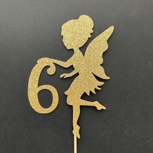 Glitter Fairy Cake Topper, Fairy Cake Topper, Fairy Birthday Topper ...