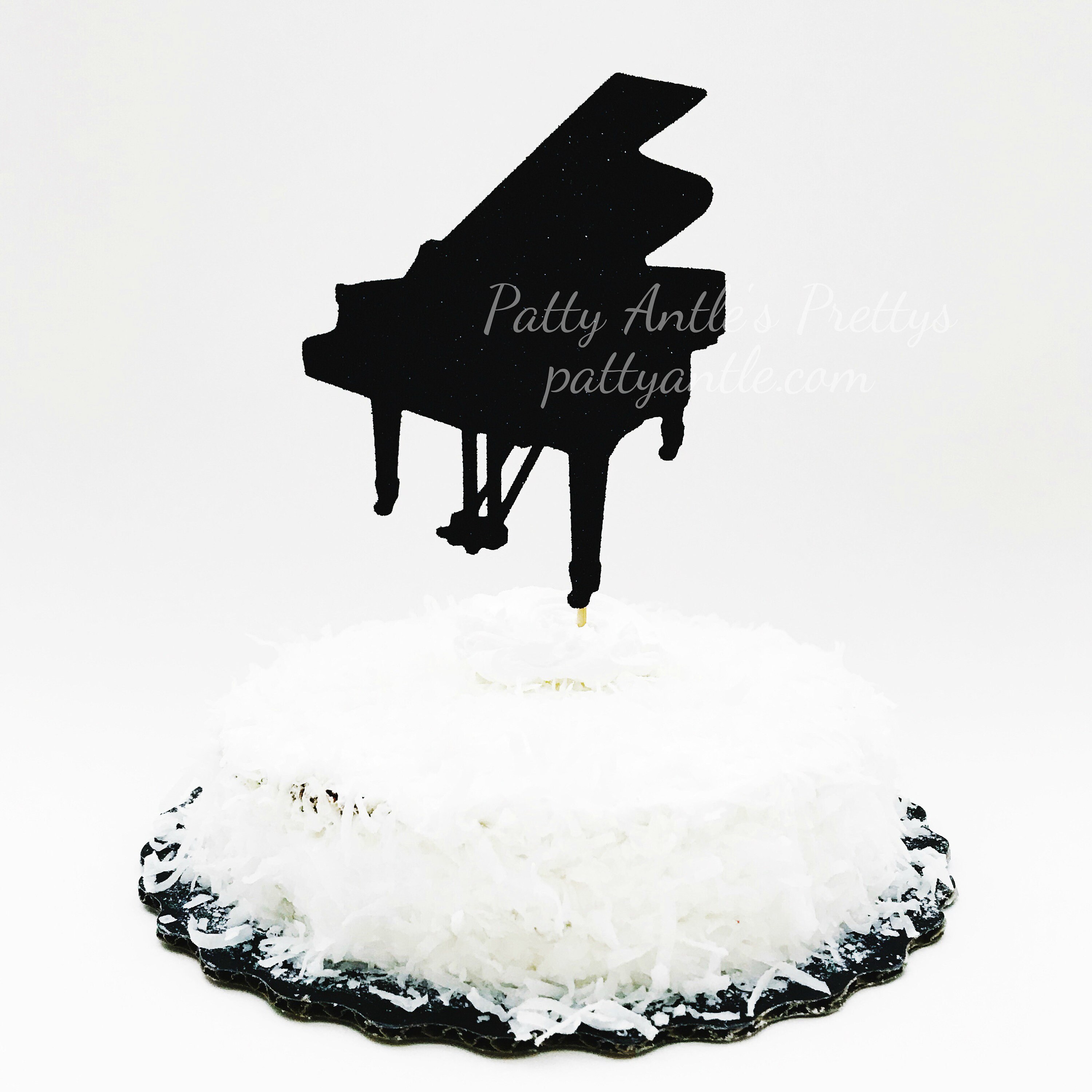 Glitter Piano Cake Topper Piano Recital Cake Topper Music | Etsy