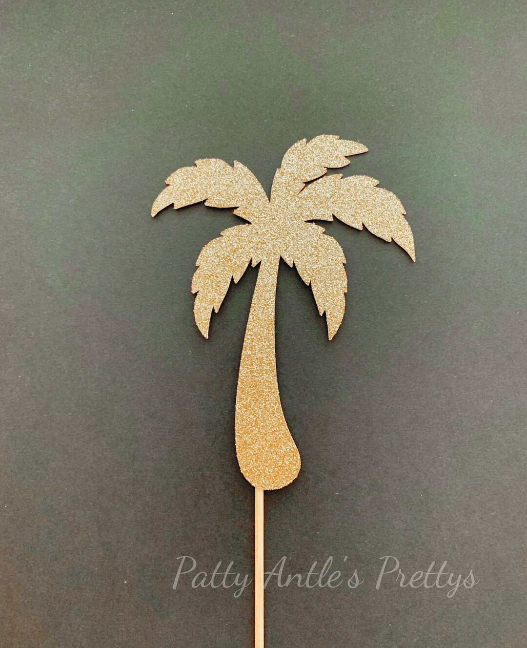 Glitter Palm Tree Cake Topper, Palm Tree Cake Topper, Island Cake ...