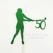 Glitter Woman Golfer Cake Topper, Golfing Cake Topper, Retirement Cake ...