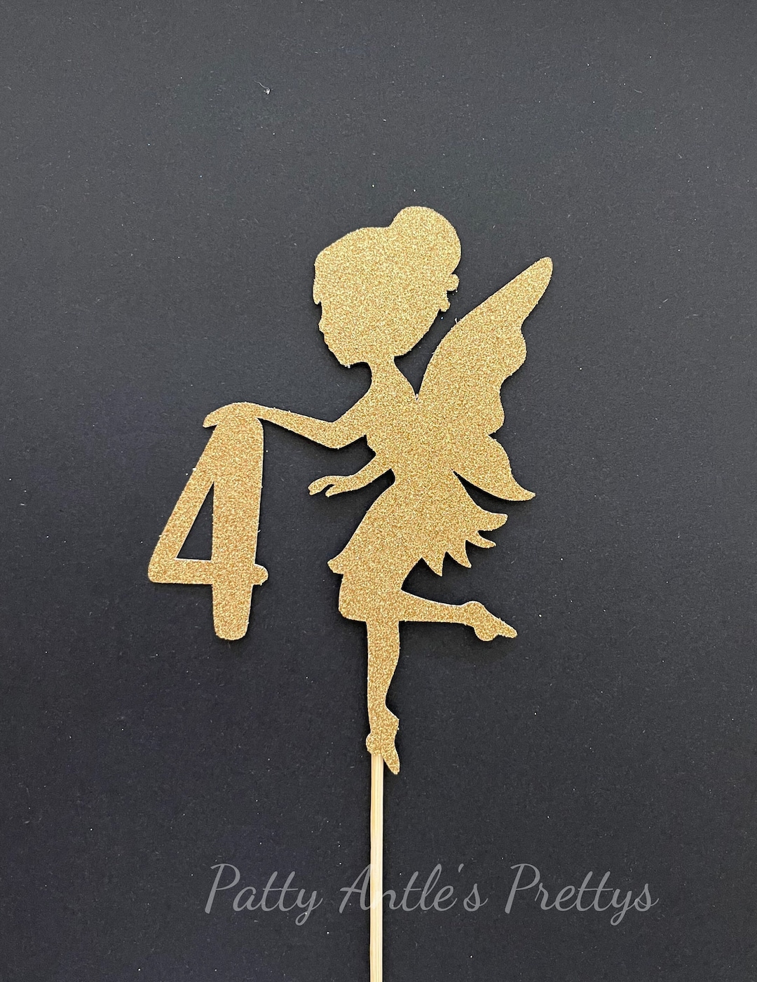 Glitter Fairy Cake Topper, Fairy Cake Topper, Fairy Birthday Topper ...