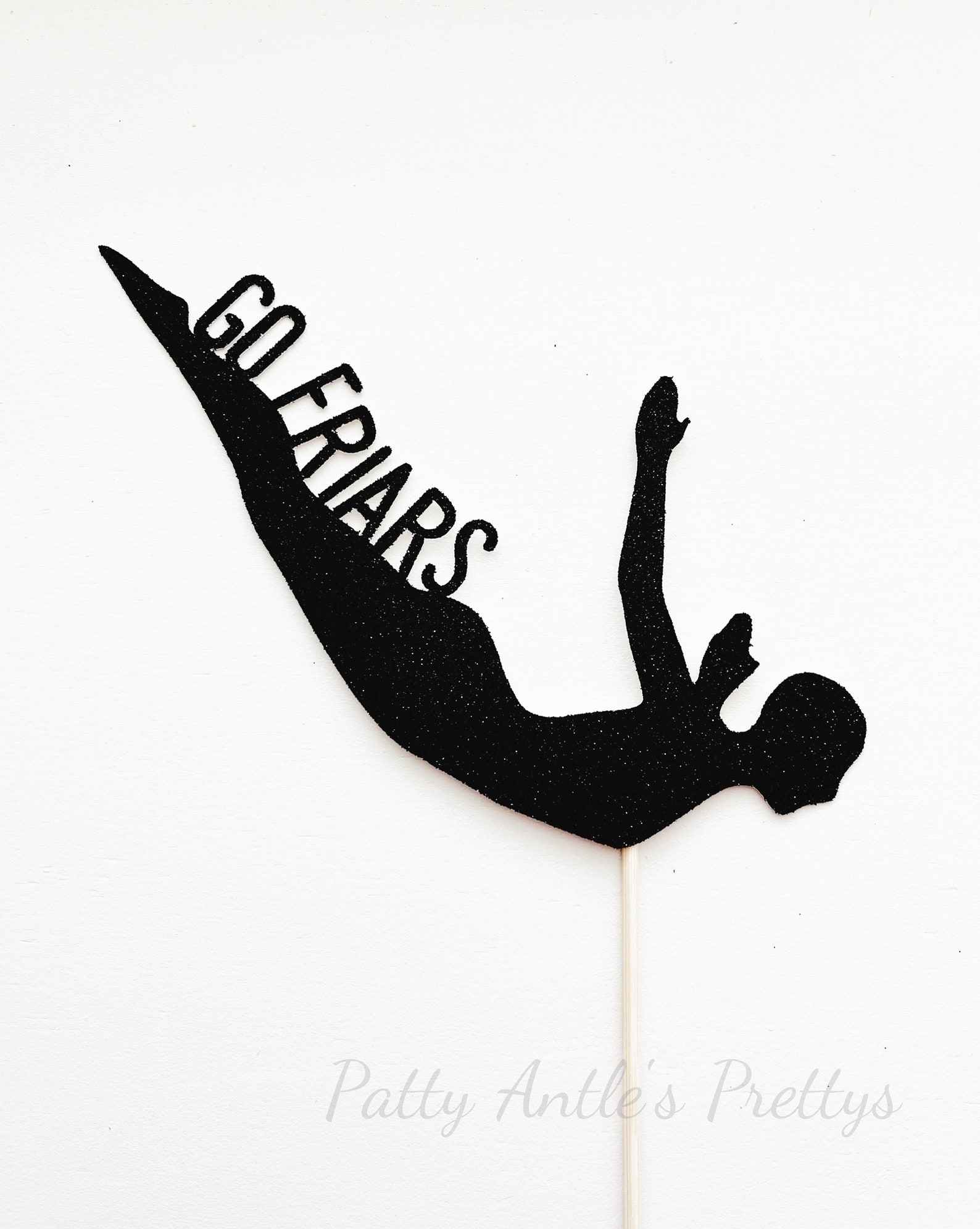 Glitter Diver Cake Topper Swim Party Cake Topper Swim Meet | Etsy