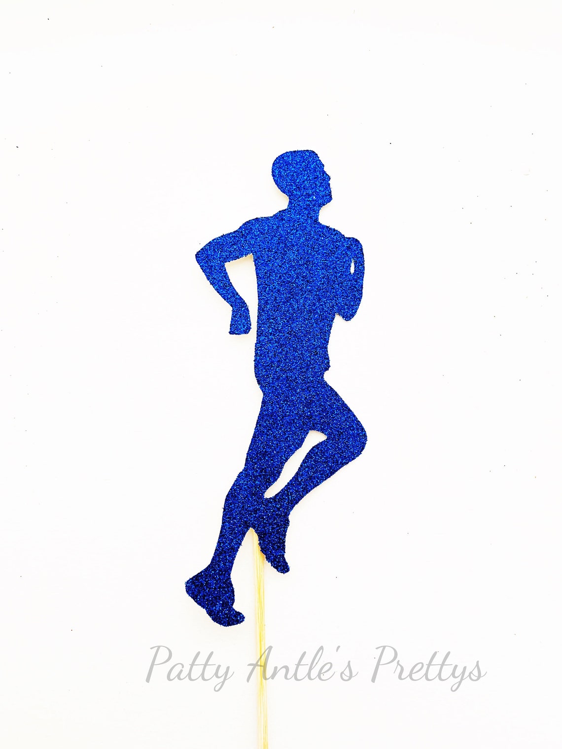 Glitter Runner Cake Topper Male Runner Cake Topper Female - Etsy