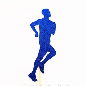 Glitter Runner Cake Topper Male Runner Cake Topper Female - Etsy