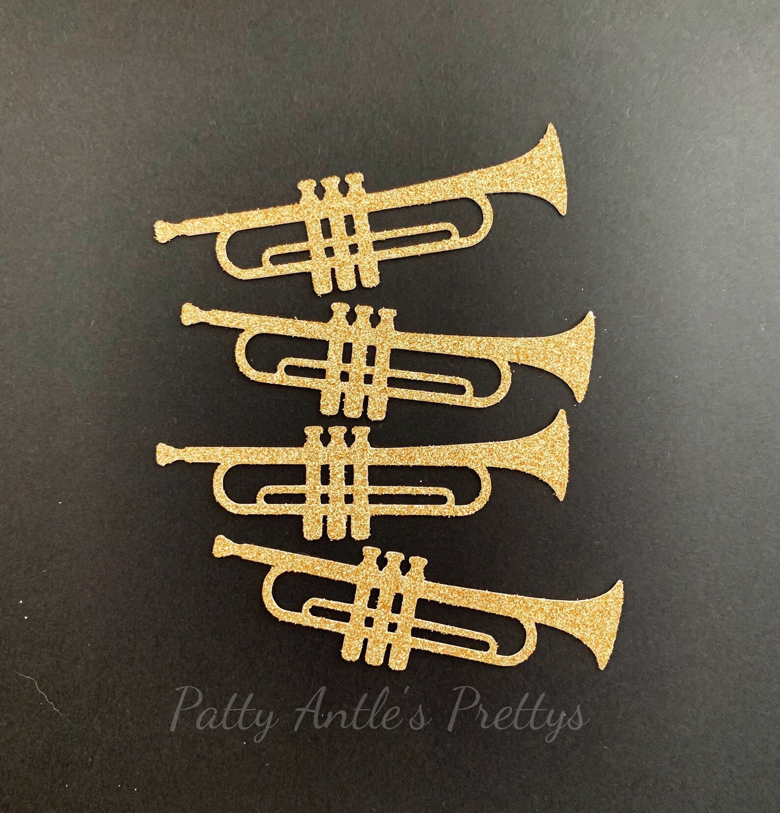 Glitter Trumpet Die Cuts Trumpet Die Cuts Jazz Music Die | Etsy
