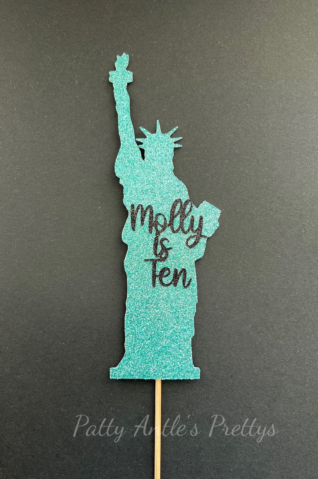 Glitter Statue of Liberty Cake Topper: Patriotic Party Decor - Etsy