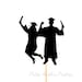 Glitter Graduates Cake Topper, Graduation Cake Topper, Female Graduate ...
