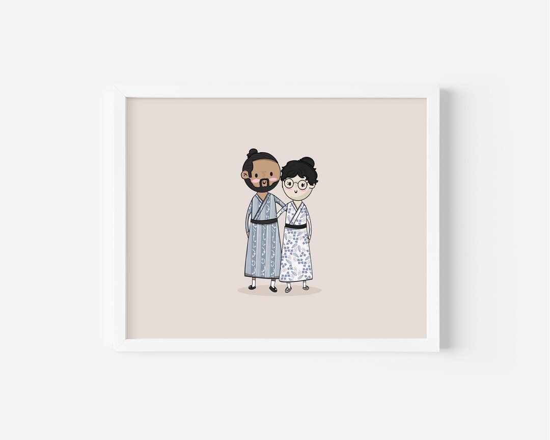 Custom Cartoon Portrait: Personalized Family Illustration (digital ...