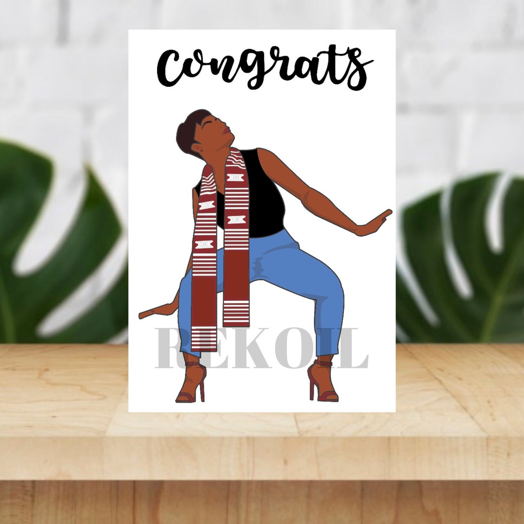 Delta Sigma Theta Graduation Card - Etsy