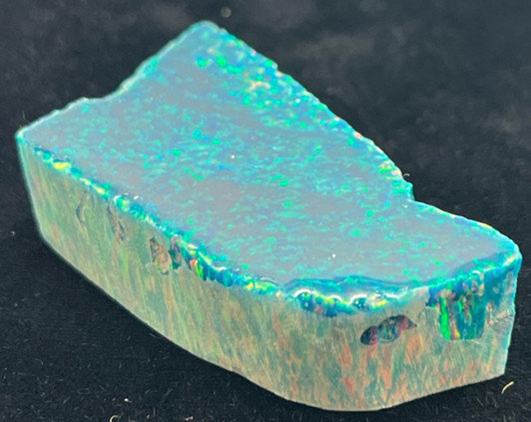 Synthetic Opal 1, 202ct Polymer Impregnated Synthetic Opal, Red Grey ...