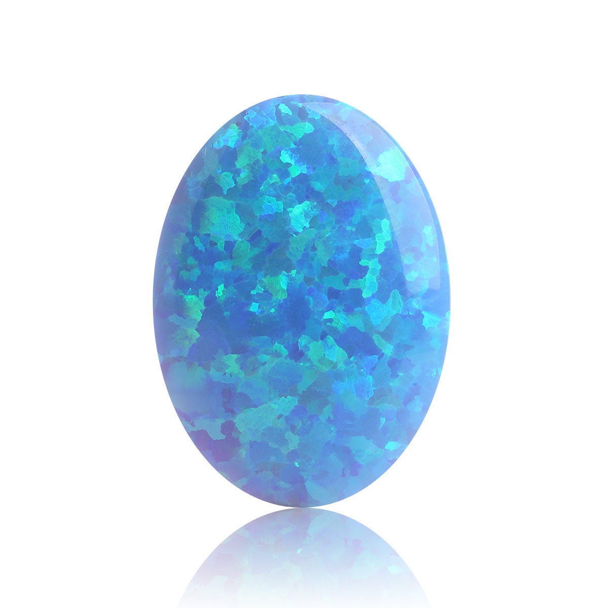 Synthetic Opal impregnated 343ct, Created Rough Opal, T-1 Blue ...