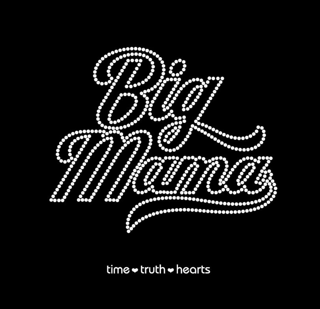 Big Mama Design- (8.25" X 6.5") in Brilliant Clear or Red Rhinestones ...