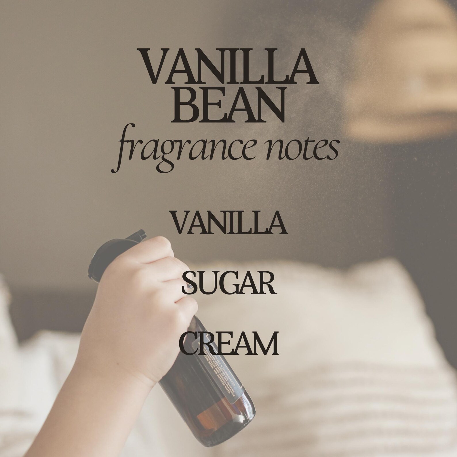 Vanilla Bean Room Spray - 4 Oz Glass Bottle - Air + Linen Spray ...