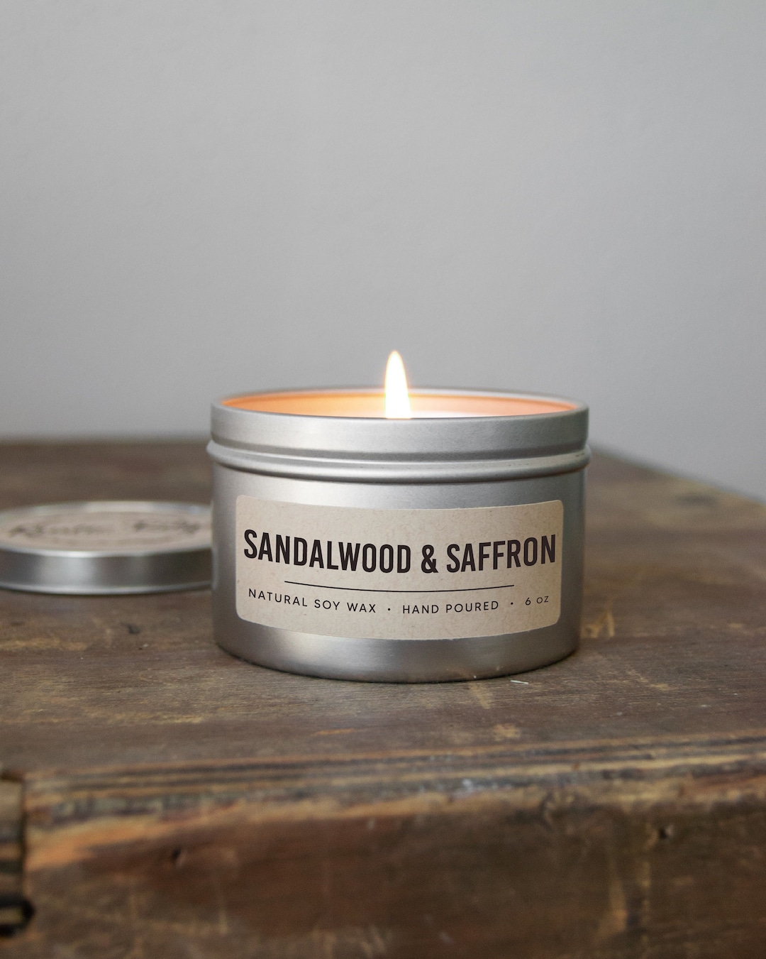 Sandalwood and Saffron Soy Candle a Luxury Cologne Candle With - Etsy UK
