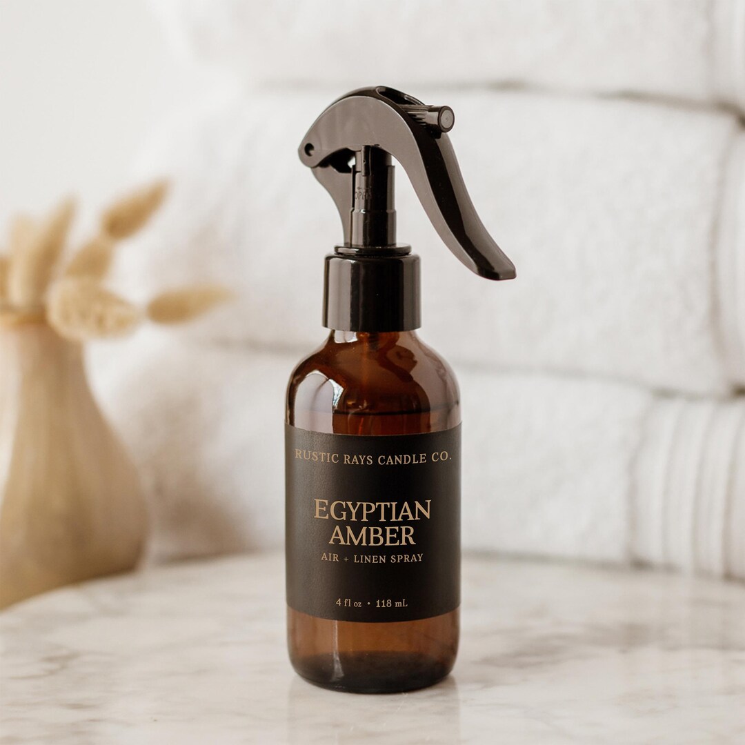 Egyptian Amber Room Spray - 4 Oz Glass Bottle - Air + Linen Spray ...