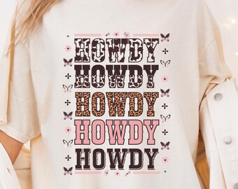 Howdy PNG, Howdy Western Png Sublimation, Western Png, Cow Print Retro ...