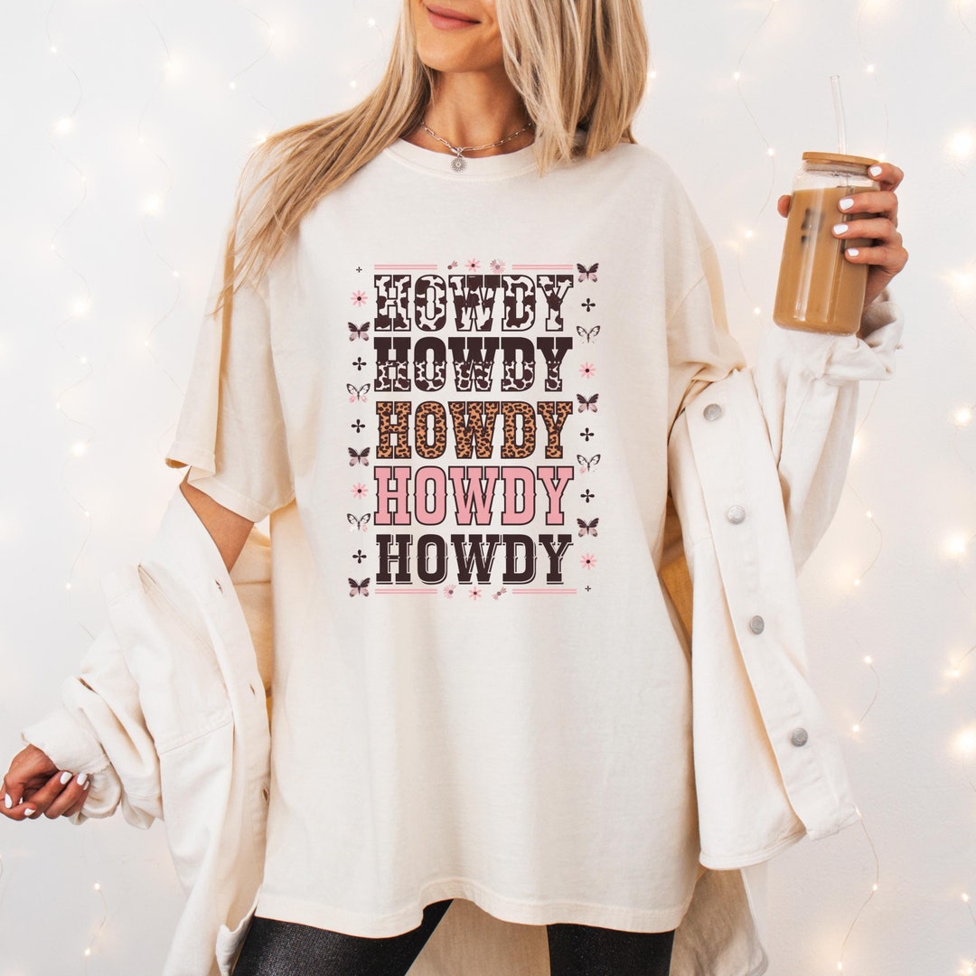 Howdy PNG, Howdy Western Png Sublimation, Western Png, Cow Print Retro ...