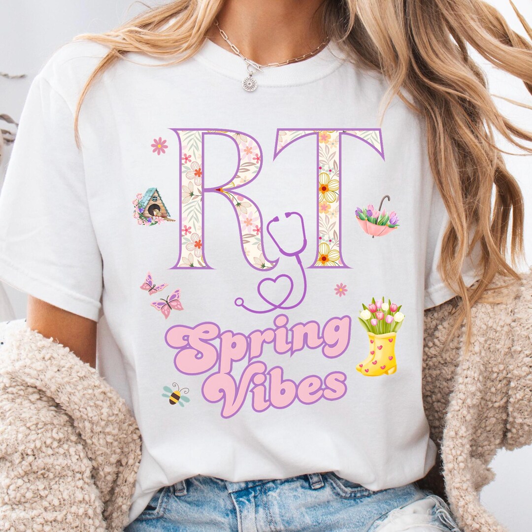 Respiratory Therapist Spring Vibes PNG, RT PNG, Medical Professional ...