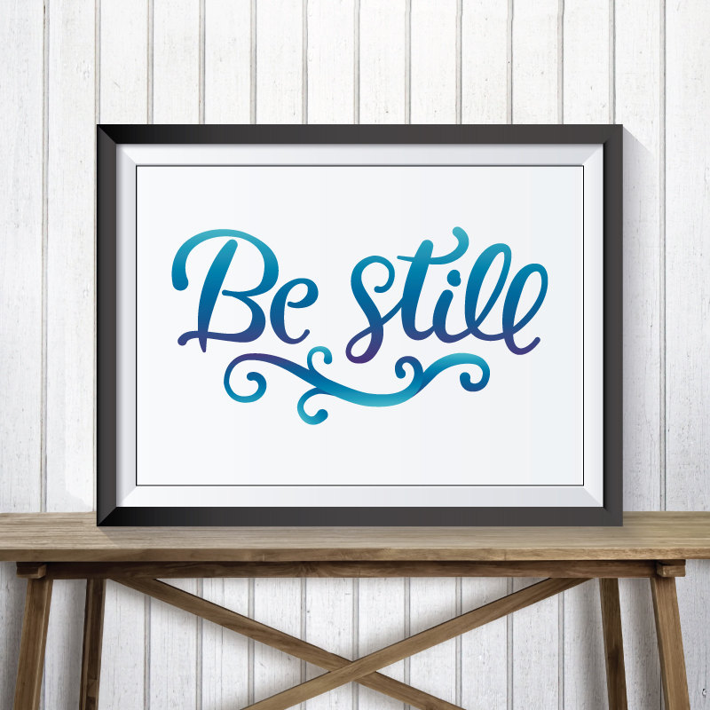 Be Still Printable Wall Art, Instant Download, Printable Wall Decor, Be ...