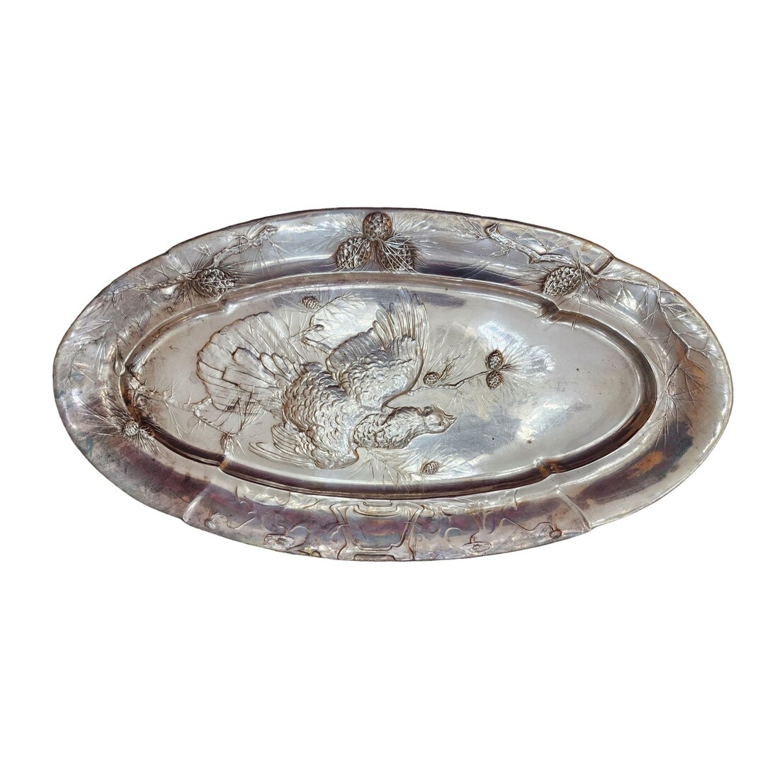 Early 1900s Kayserzinn Signed Pewter Turkey Tray (A1885) - Etsy