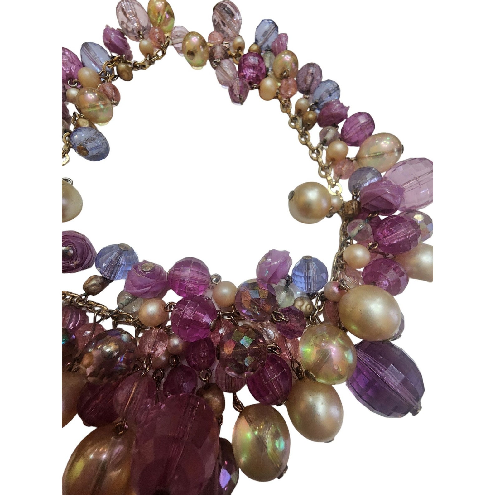 Spectacular Vintage Acrylic Chacha Necklace and Bracelet Set A4621 - Etsy