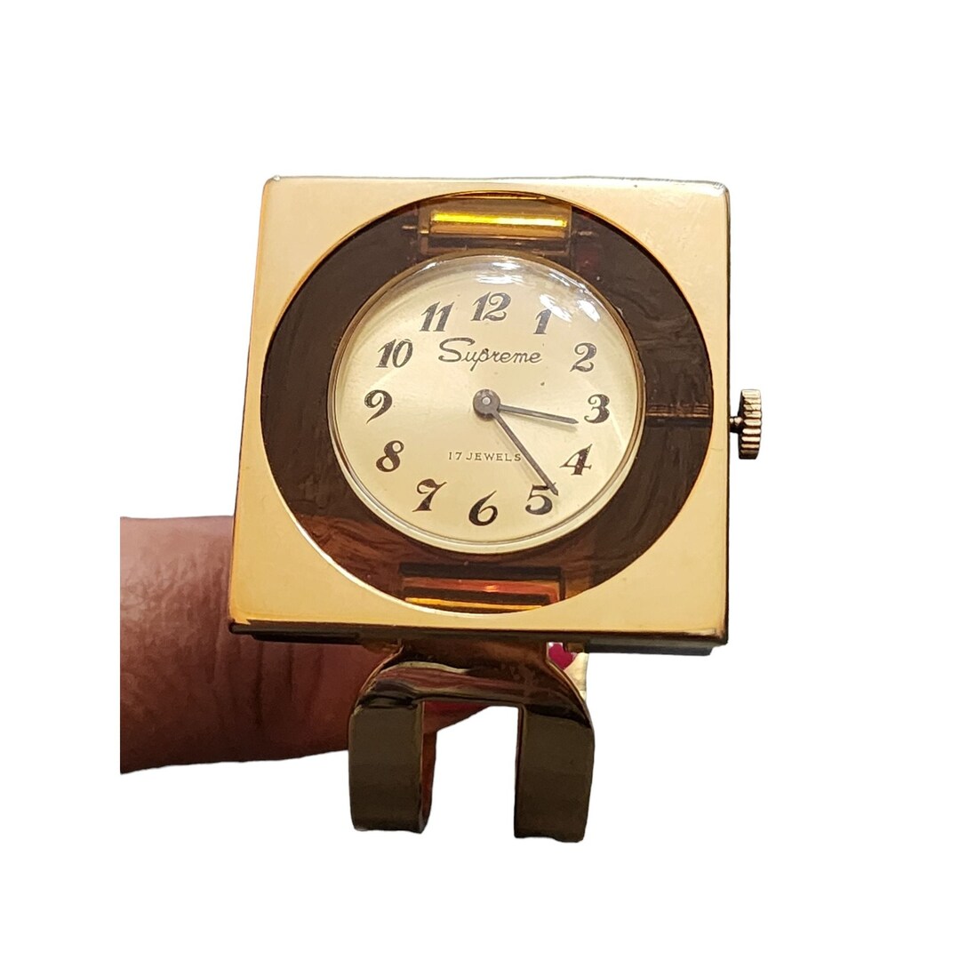 Amazing 70s MCM Supreme Lucite and Metal Band Watch Bracelet A4614 - Etsy