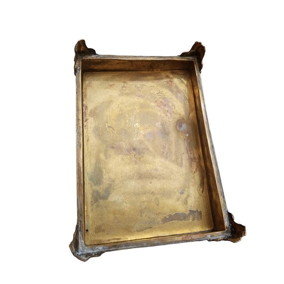 Antique Dore Bronze Footed Decorative Box with Needle… - Gem