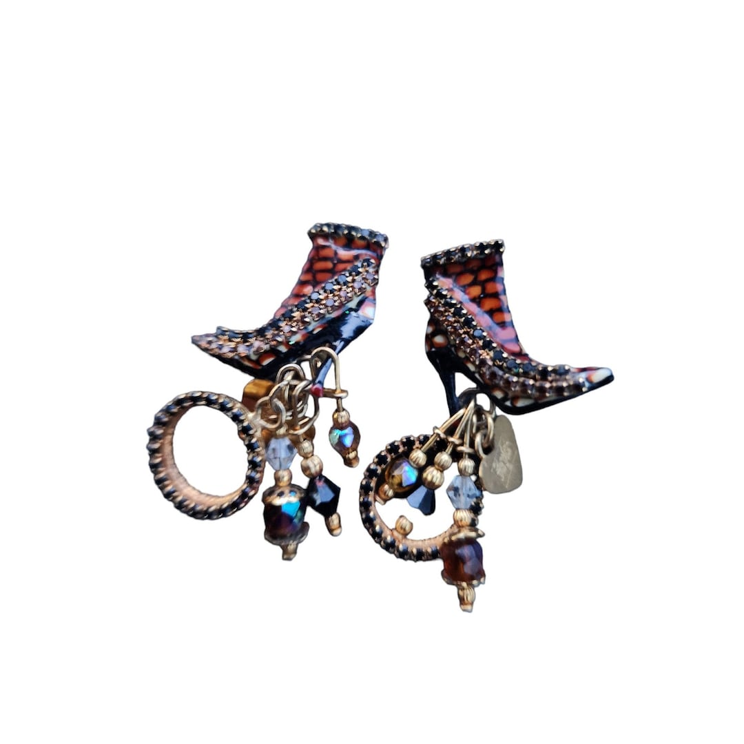 Vintage Lunch at the Ritz Boot Clip Earrings (A4246) - Etsy