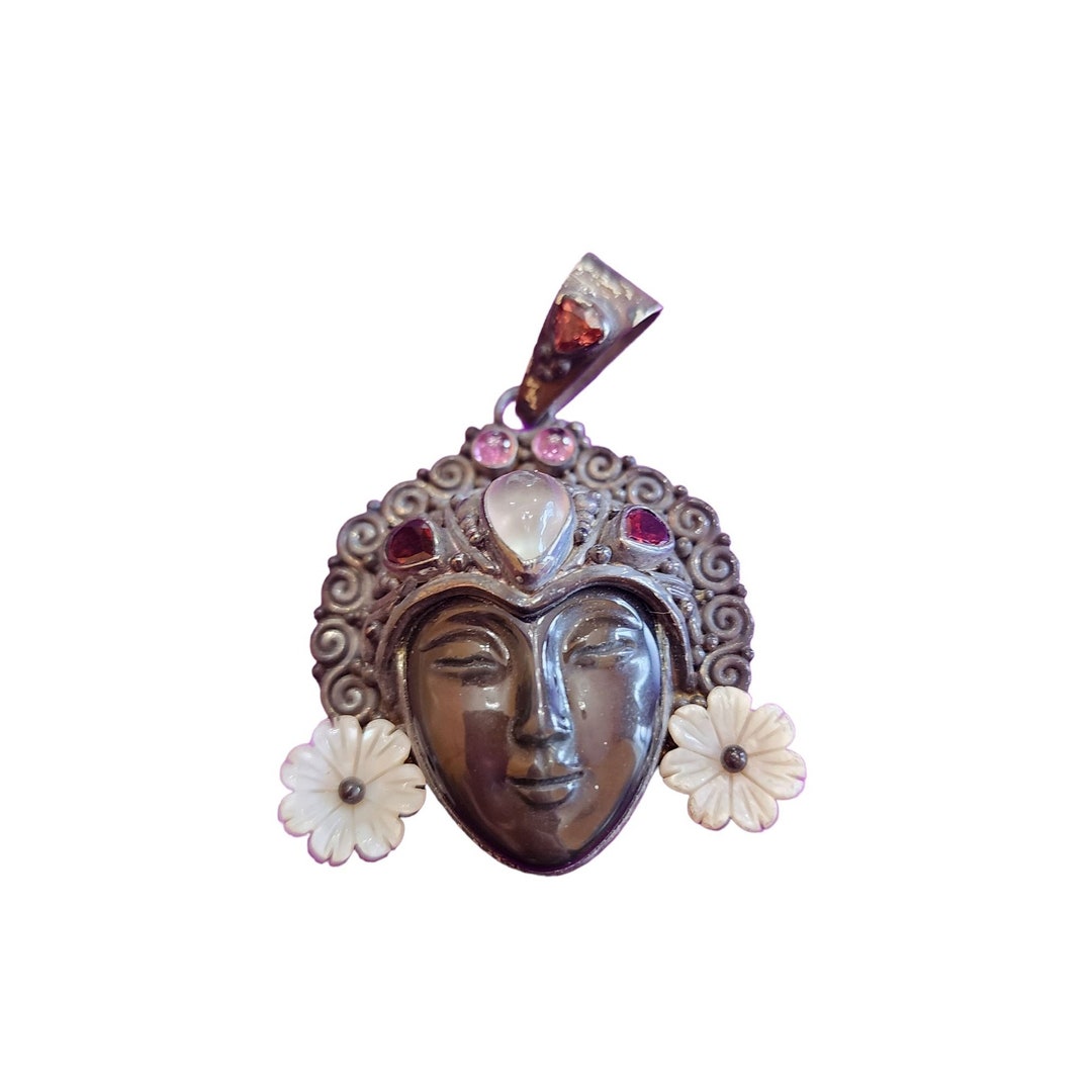 Vintage Sajen 925 Sterling Stunning Bali Goddess Pendant A2125 - Etsy