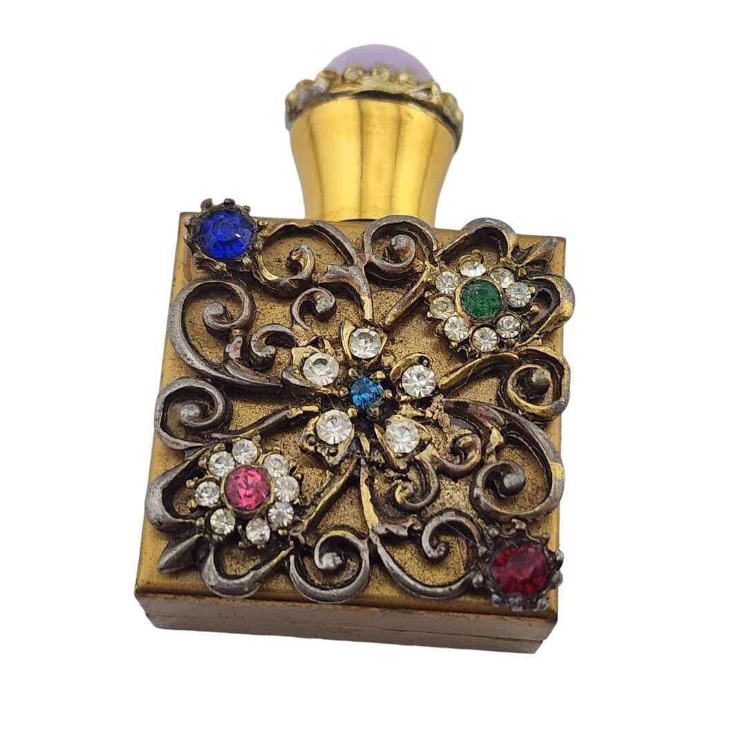 Vintage Jeweled Perfume Battle (A3333) - Etsy