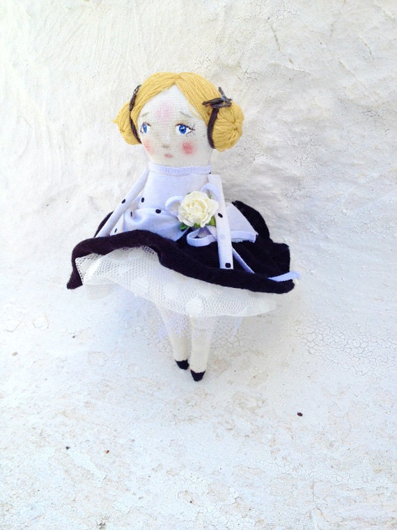 Items similar to Small Cloth Rag Art Doll - Small cloth doll - Toys for ...