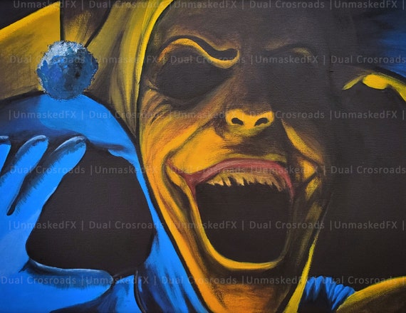 Print : the Ghastly Grinner Art Print Are You Afraid of the | Etsy