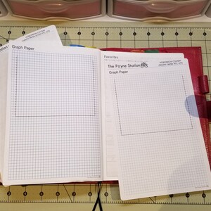 Graph Paper 1PG Sticker Full Page Cover Sheet for A5, B6, A6, B7 ...