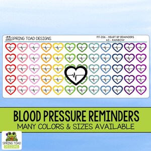 Blood Pressure Reminder Icon Stickers for Your Health, Wellness and ...